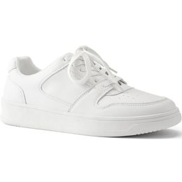 LANDS' END Sneaker zum Schn&uuml;ren f&uuml;r Herren, Herren, size: regular, Wei&szlig;, by Lands' End