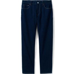 LANDS' END Flanellgef&uuml;tterte Stretch-Jeans mit Komfortbund, Classic Fit, Herren, size: regular, Blau, Elasthan/Baumwoll-Mischung, by Lands' End