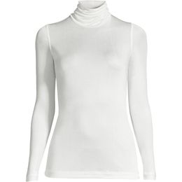 LANDS' END Seidenunterhemd mit Rollkragen f&uuml;r Damen, Damen, size: regular, Elfenbein, Seide, by Lands' End
