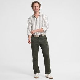 LANDS' END Cargohose mit G&uuml;rtel f&uuml;r Herren, Herren, size: regular, Gr&uuml;n, Baumwolle/Baumwoll-Mischung, by Lands' End