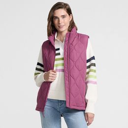 LANDS' END Isolierte FeatherFree Steppweste, Damen, size: regular, Rot, Polyester, by Lands' End