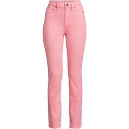 LANDS' END Slim Fit &Ouml;ko Jeans High Waist f&uuml;r Damen in Petite-Gr&ouml;&szlig;e, Damen, size: petite, Pink, Elasthan/Baumwoll-Mischung/Polyester-Mischung, by Lands' End