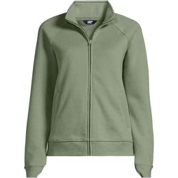 LANDS' END Serious Sweats Rei&szlig;verschluss-Jacke f&uuml;r Damen in Plus-Gr&ouml;&szlig;e, Damen, size: plus, Gr&uuml;n, Baumwoll-Mischung/Polyester-Mischung, by Lands' End