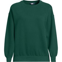 LANDS' END Sweatshirt SERIOUS SWEATS f&uuml;r Damen, Damen, size: regular, Gr&uuml;n, Elasthan/Baumwoll-Mischung/Polyester-Mischung, by Lands' End