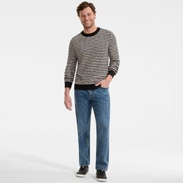 LANDS' END Pullover aus Leinenmix f&uuml;r Herren, Herren, size: regular, Schwarz, Baumwolle/Leinen/Nylon, by Lands' End