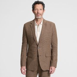 LANDS' END Classic Fit Blazer aus Leinenmix f&uuml;r Herren, Herren, size: regular, Braun, Leinen/Baumwoll-Mischung/Viskose-Mischung, by Lands' End
