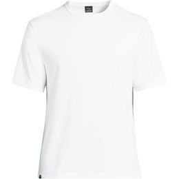 LANDS' END Supima-Shirt '63 aus Interlock-Baumwolle in Tall-Gr&ouml;&szlig;e, Herren, size: tall, Wei&szlig;, Baumwolle, by Lands' End