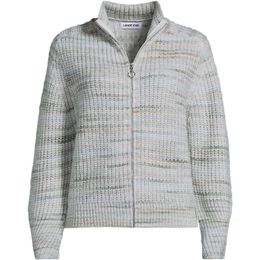 LANDS' END Strick-Cardigan mit Rei&szlig;verschluss f&uuml;r Damen in Petite-Gr&ouml;&szlig;e, Damen, size: petite, Gr&uuml;n, by Lands' End