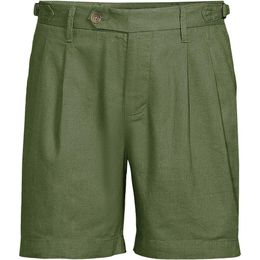 LANDS' END Leinenmix-Shorts f&uuml;r Herren, Herren, size: regular, Gr&uuml;n, Leinen/Baumwoll-Mischung, by Lands' End