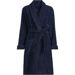 LANDS' END Knielanger Bademantel aus Baumwoll-Frottee in Plus-Gr&ouml;&szlig;e, Damen, size: plus, Wei&szlig;, by Lands' End