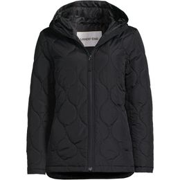LANDS' END Isolierte FeatherFree&trade; Steppjacke, Damen, size: regular, Schwarz, Polyester, by Lands' End