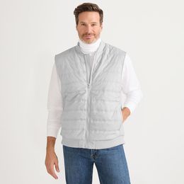 LANDS' END Steppweste mit Strickseiten f&uuml;r Herren, Herren, size: regular, Blau, Nylon/Polyacryl/Polyester-Mischung, by Lands' End