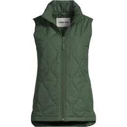 LANDS' END Isolierte Steppweste FeatherFree in Plus-Gr&ouml;&szlig;e, Damen, size: plus, Gr&uuml;n, Polyester, by Lands' End