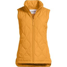 LANDS' END Isolierte Steppweste FeatherFree, Damen, size: regular, Gelb, Polyester, by Lands' End