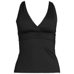 LANDS' END Tankinitop mit V-Ausschnitt f&uuml;r Damen in Plus-Gr&ouml;&szlig;e, Damen, size: plus, Schwarz, Nylon-Mischung, by Lands' End