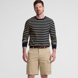 LANDS' END Classic Fit Stretch-Cargoshorts mit Komfortbund f&uuml;r Herren, 26 cm, Herren, size: regular, Braun, Elasthan/Baumwoll-Mischung, by Lands' End