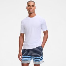 LANDS' END Badeshorts mit Hydroliner f&uuml;r Herren, 18 cm, Herren, size: regular, Blau, by Lands' End
