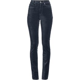 LANDS' END Slim Fit Samthose High Waist f&uuml;r Damen in Plus-Gr&ouml;&szlig;e, Damen, size: plus, Grau, Baumwoll-Mischung, by Lands' End