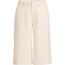 LANDS' END Soft Comfort Jeans-Culotte im Leinenmix, Damen, size: regular, Elfenbein, Baumwolle/Leinen/Lyocell (Viskose), by Lands' End