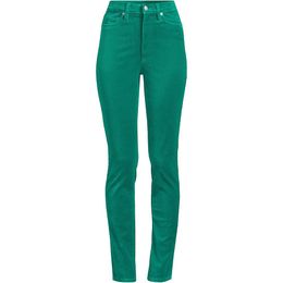LANDS' END Slim Fit Samthose High Waist f&uuml;r Damen in Petite-Gr&ouml;&szlig;e, Damen, size: petite, Gr&uuml;n, Baumwoll-Mischung, by Lands' End