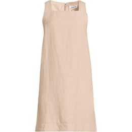 LANDS' END Premium Reinleinen-Shiftkleid, Damen, size: regular, Elfenbein, by Lands' End
