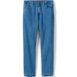 LANDS' END Flanellgef&uuml;tterte Stretch-Jeans mit Komfortbund, Classic Fit, Herren, size: regular, Blau, Elasthan/Baumwoll-Mischung, by Lands' End