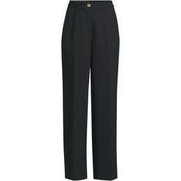 LANDS' END Weite Cr&ecirc;pe-Hose f&uuml;r Damen in Petite-Gr&ouml;&szlig;e, Damen, size: petite, Schwarz, by Lands' End
