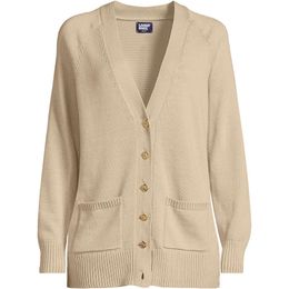 LANDS' END Relaxter V-Cardigan DRIFTER f&uuml;r Damen, Damen, size: regular, Elfenbein, Baumwolle, by Lands' End