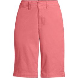 LANDS' END Chino-Bermudas f&uuml;r Damen, Damen, size: regular, Rot, Elasthan/Baumwoll-Mischung, by Lands' End