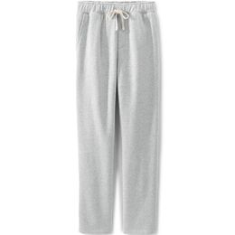 LANDS' END Serious Sweats Jogginghose in Tall-Gr&ouml;&szlig;e, Herren, size: tall, Grau, Baumwoll-Mischung/Polyester-Mischung, by Lands' End