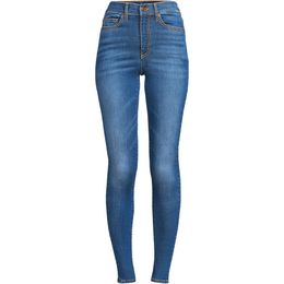 LANDS' END Skinny Fit Jeans High Waist f&uuml;r Damen, Damen, size: regular, Blau, Baumwoll-Mischung, by Lands' End