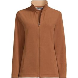 LANDS' END Anyweather Fleece-Jacke, Damen, size: regular, Braun, Polyester, by Lands' End
