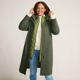 LANDS' END 4-in-1-Mantel f&uuml;r Damen, Damen, size: regular, Gr&uuml;n, Polyester, by Lands' End