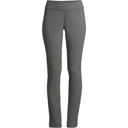 LANDS' END Slim Fit Starfish Jersey-Freizeithose in Plus-Gr&ouml;&szlig;e, Damen, size: plus, Grau, Elasthan/Baumwoll-Mischung, by Lands' End