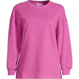 LANDS' END Leichtes Sweatshirt in Plus-Gr&ouml;&szlig;e, Damen, size: plus, Pink, Baumwolle, by Lands' End
