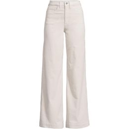 LANDS' END Breitcord-Hose High Waist mit weitem Bein f&uuml;r Damen in Plus-Gr&ouml;&szlig;e, Damen, size: plus, Elfenbein, Elasthan/Baumwoll-Mischung, by Lands' End