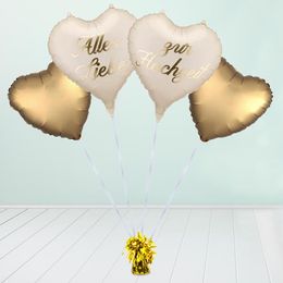 Heliumballon-Geschenk &bdquo;Alles Liebe zur Hochzeit&ldquo; | FloraPrima Blumenversand | Blumen und mehr versenden