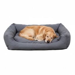 SunnyDogs Hundebett grau mit Wendekissen XXL