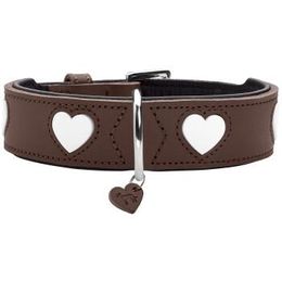 Hunter Hundehalsband love braun XL