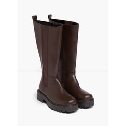 bonprix Weitschaftstiefel, braun, Gr.39, Sch&ouml;ner Weitschaftstiefel in zeitlosem Design
