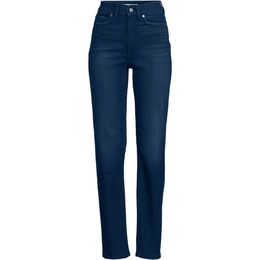 LANDS' END Rail Straight Fit Jeans High Waist f&uuml;r Damen in Plus-Gr&ouml;&szlig;e, Damen, size: plus, Blau, by Lands' End