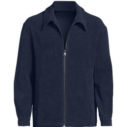 LANDS' END Stretchcord-Hemdjacke f&uuml;r Herren, Herren, size: regular, Blau, Polyester/Polyester-Mischung, by Lands' End