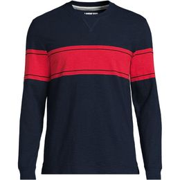 LANDS' END Flammgarn-Shirt aus reiner Baumwolle f&uuml;r Herren, Herren, size: regular, Blau, Baumwolle, by Lands' End