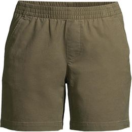 LANDS' END Chino-Shorts mit Dehnbund, 18 cm f&uuml;r Damen, Damen, size: regular, Gr&uuml;n, Baumwoll-Mischung, by Lands' End
