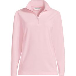 LANDS' END Anyweather Fleece-Pullover mit Rei&szlig;verschluss f&uuml;r Damen in Plus-Gr&ouml;&szlig;e, Damen, size: plus, Pink, Polyester, by Lands' End