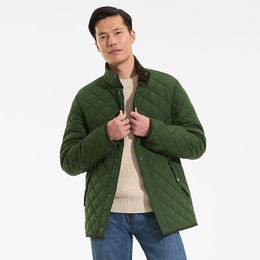 LANDS' END FeatherFree&trade; Steppjacke, Herren, size: regular, Gr&uuml;n, Polyester, by Lands' End