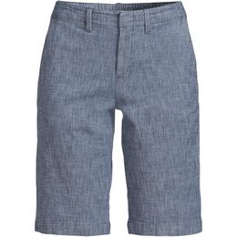 LANDS' END Chambray-Bermudas f&uuml;r Damen in Plus-Gr&ouml;&szlig;e, Damen, size: plus, Blau, Elasthan/Baumwoll-Mischung, by Lands' End