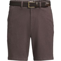 LANDS' END Chino-Shorts mit Textur und G&uuml;rtel f&uuml;r Herren, Herren, size: regular, Braun, Baumwolle/Lyocell (Viskose)/Baumwoll-Mischung, by Lands' End