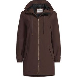 LANDS' END Squall Regenjacke in A-Linie f&uuml;r Damen in Plus-Gr&ouml;&szlig;e, Damen, size: plus, Braun, Nylon, by Lands' End