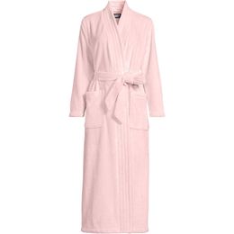 LANDS' END Bademantel aus Pl&uuml;sch-Fleece f&uuml;r Damen in Petite-Gr&ouml;&szlig;e, Damen, size: petite, Pink, Polyester, by Lands' End